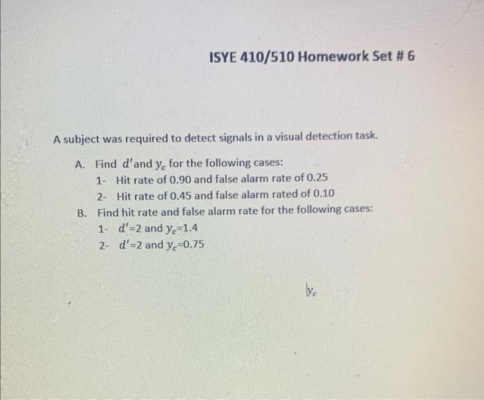 Solved A subject was required to detect signals in a visual | Chegg.com