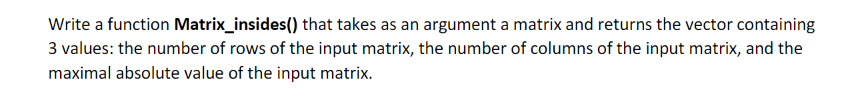 Solved R Programmingwrite A Function Matrixinsides