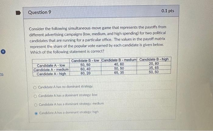 Solved Consider the following simultaneous-move game that | Chegg.com