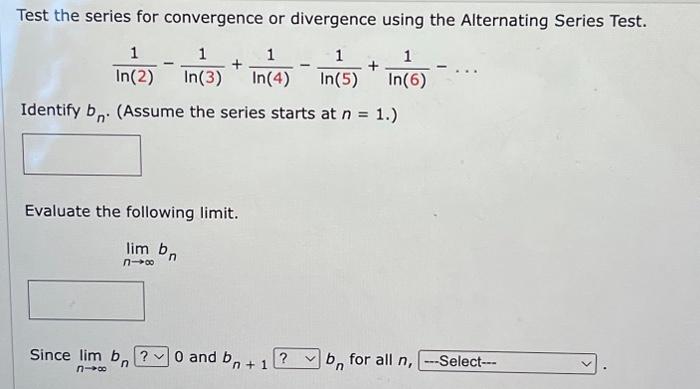 Solved Test the series for convergence or divergence using | Chegg.com