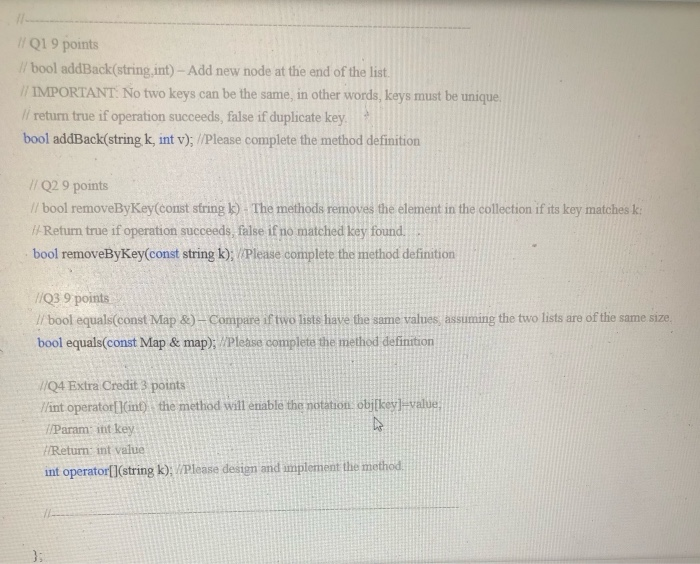 Solved Complete the following program, in particular, | Chegg.com