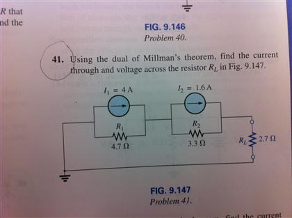 Solved Using the dual of Millman's theorem, find the current | Chegg.com