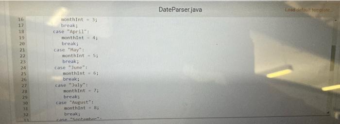 Solved 910 Lab Parsing Dates Complete Main To Read Dates 