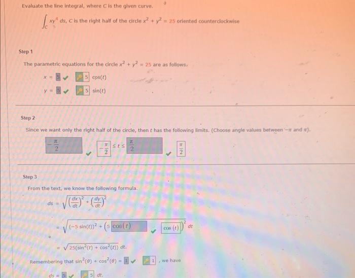 [Solved]: Evaluate the line integral, where C is the given