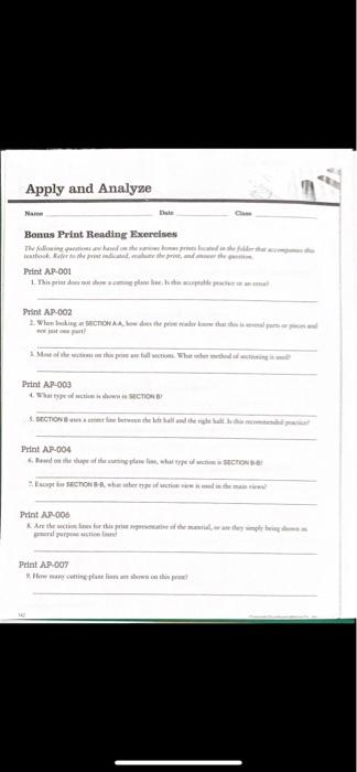 Print reading for industry 11th edition - Bonus Print | Chegg.com