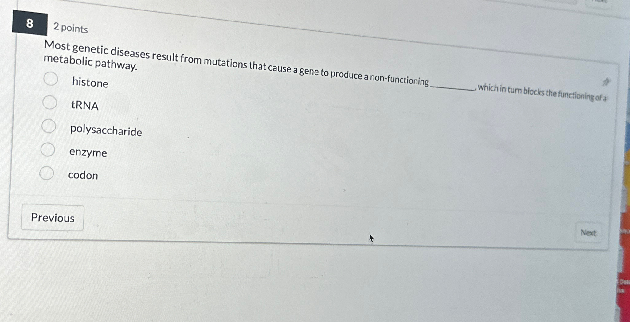 Solved 82 ﻿pointsMost genetic diseases result from mutations | Chegg.com