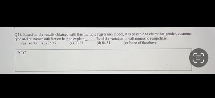 Solved The table below shows the regression analysis output | Chegg.com