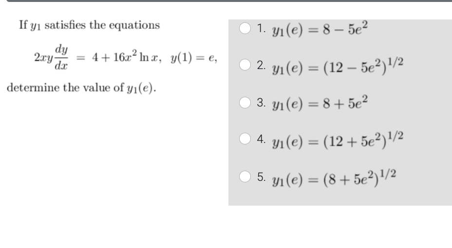 Solved If y1 ﻿satisfies the | Chegg.com