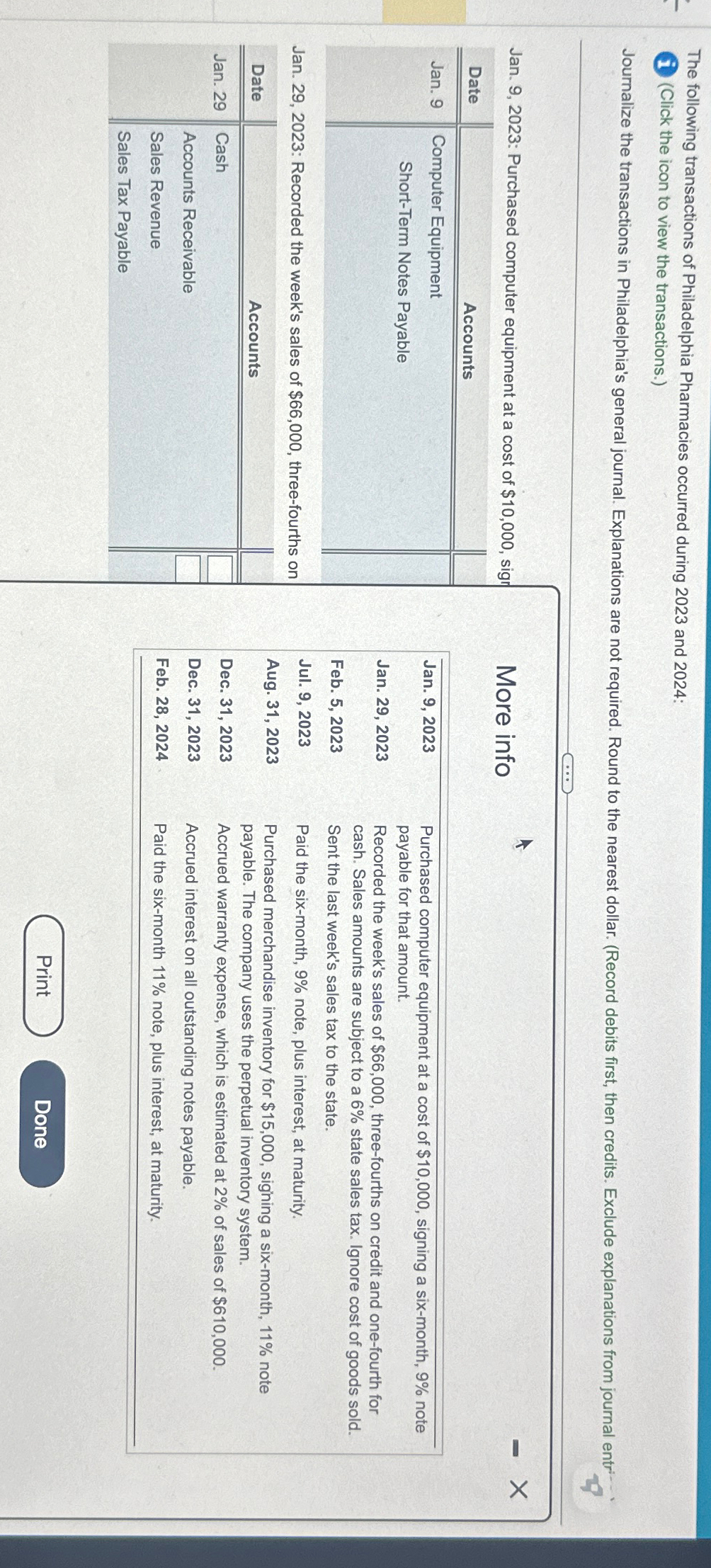 Solved The following transactions of Philadelphia Pharmacies | Chegg.com