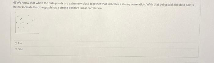 Solved 6) We know that when the data points are extremely | Chegg.com