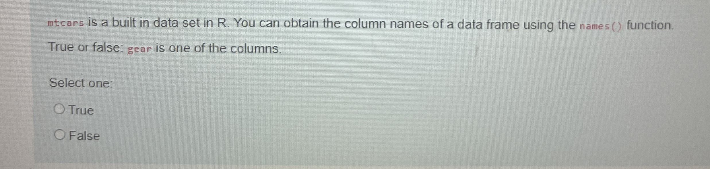 Solved mtcars is a built in data set in R. ﻿You can obtain | Chegg.com