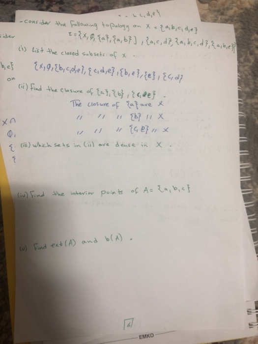 Solved prove that the interior operator has the following | Chegg.com