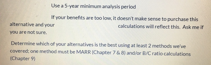 Alt X Alt Y Ti= 6% Initial lost: 500,000 Uniform | Chegg.com