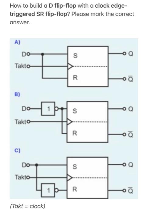 Solved How to build a D flip-flop with a clock edgetriggered | Chegg.com