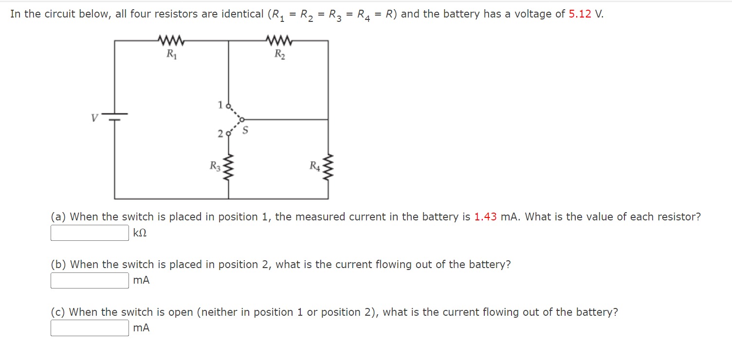 Solved In the circuit below, all four resistors are | Chegg.com