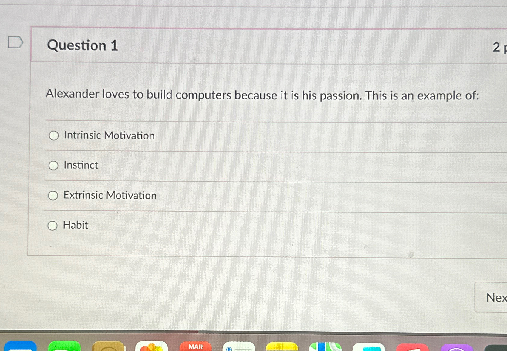 Solved Question 1Alexander loves to build computers because | Chegg.com