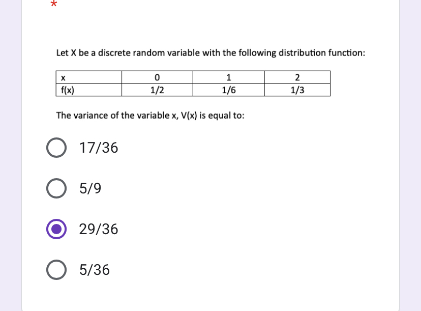 Solved Let X be a discrete random variable with the | Chegg.com