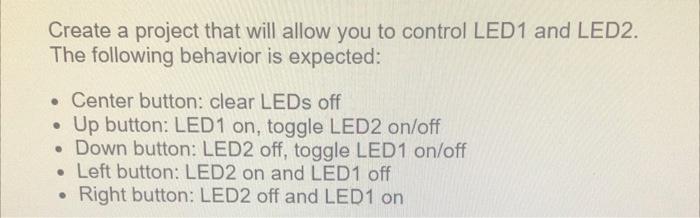 Solved assembleue CENTER UP LEFT STM32 DOWN RIGHT LED1 LED2 | Chegg.com