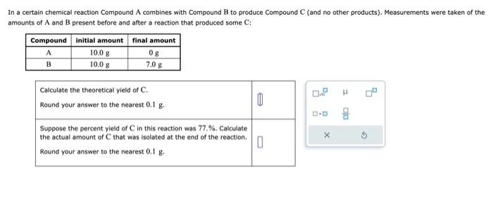 Solved certain chemical reaction Compound A combines with | Chegg.com