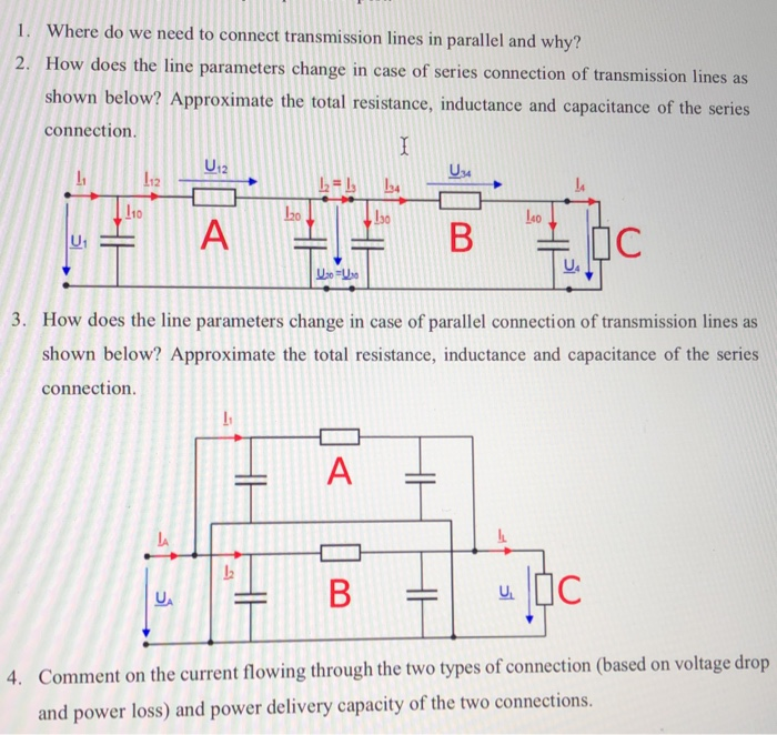 Solved 1. Where do we need to connect transmission lines in | Chegg.com