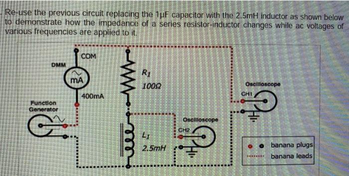 Solved 12. For series RL circuit (figure 21 in lab manual) | Chegg.com