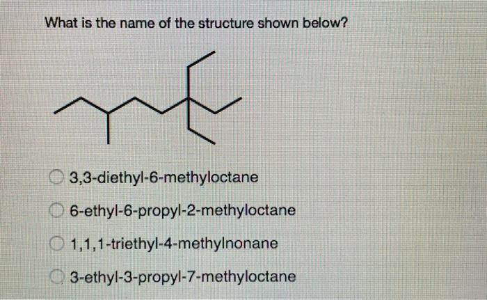 Solved What is the name of the structure shown below? E | Chegg.com