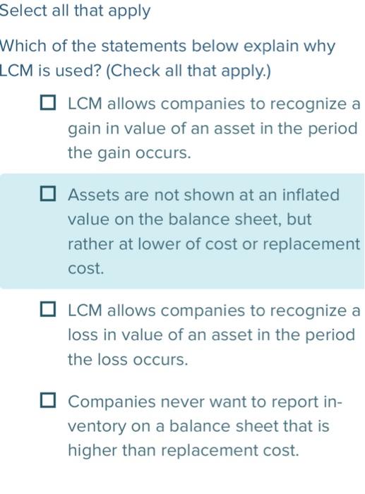 Solved Select all that apply Which of the statements below | Chegg.com