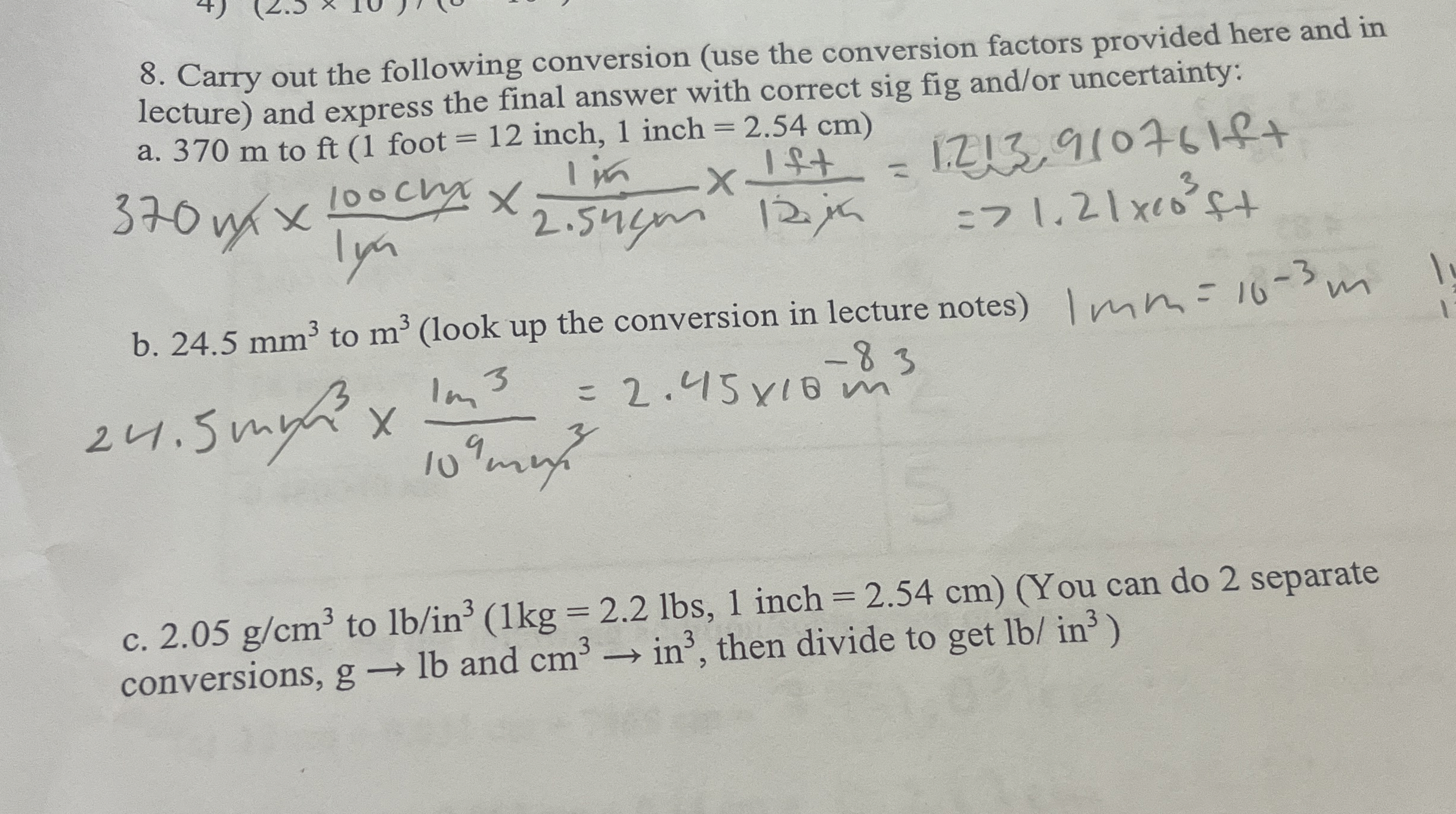 Solved Carry out the following conversion (use the | Chegg.com