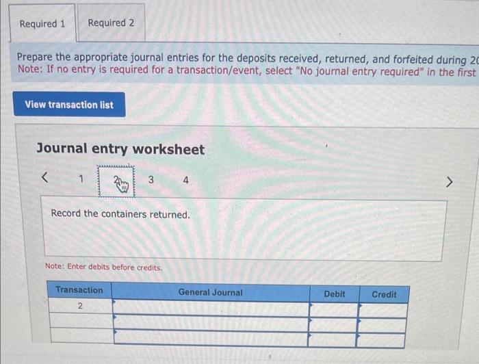 Solved Exercise 13-7 (Static) Customer deposits; financial | Chegg.com