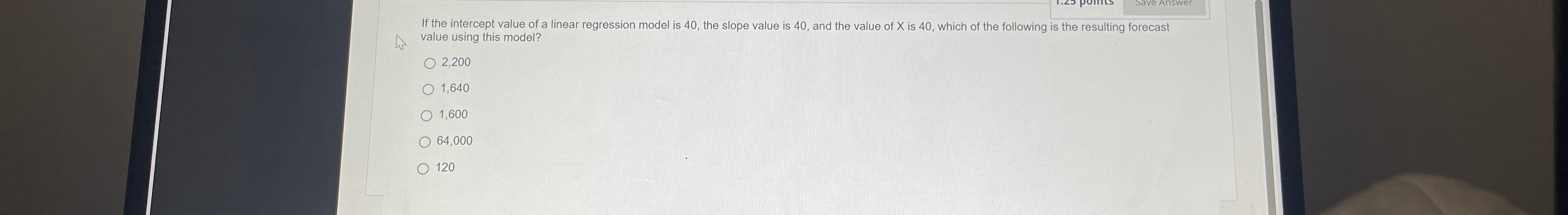 Solved If the intercept value of a linear regression model | Chegg.com