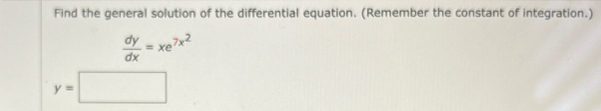 Solved Find the general solution of the differential | Chegg.com