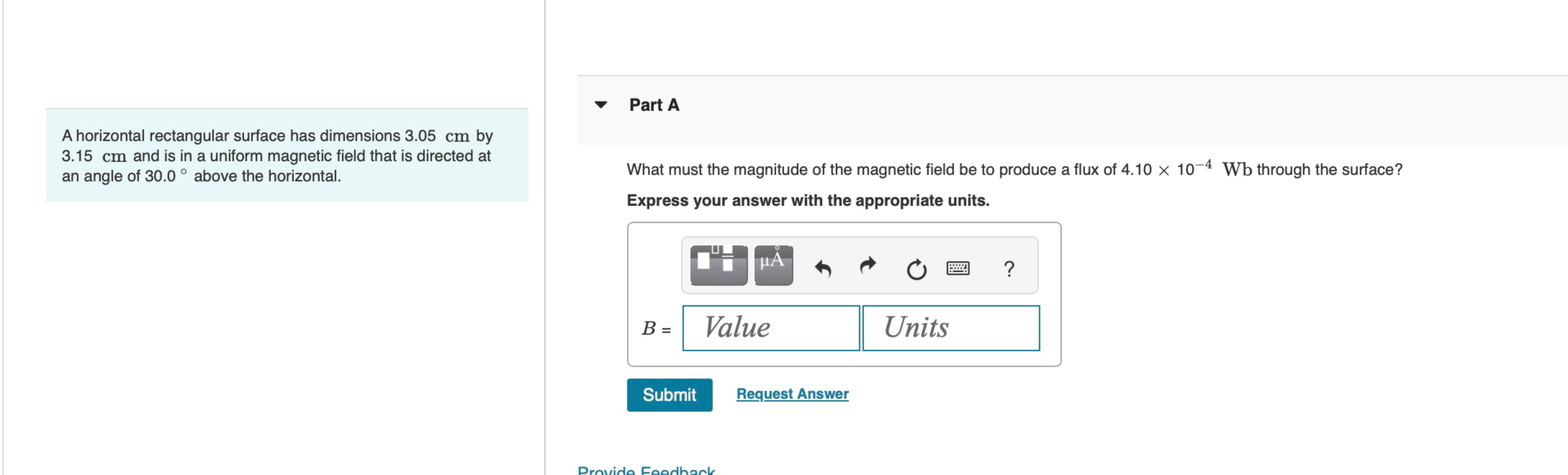 Solved ,A horizontal rectangular surface has dimensions | Chegg.com