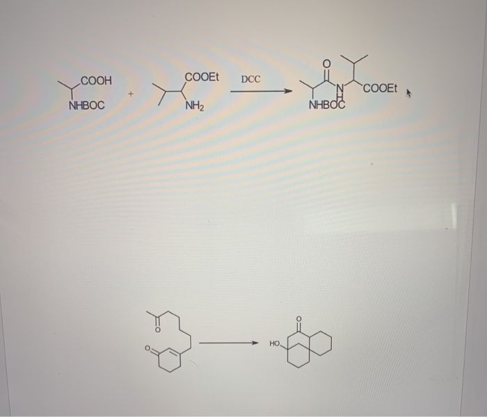 Solved NH2 al mar NH.CN -CN HCN NH2 COOH COOEt DCC COOEE | Chegg.com