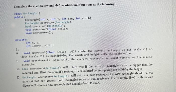 Solved Complete the class below and define additional | Chegg.com