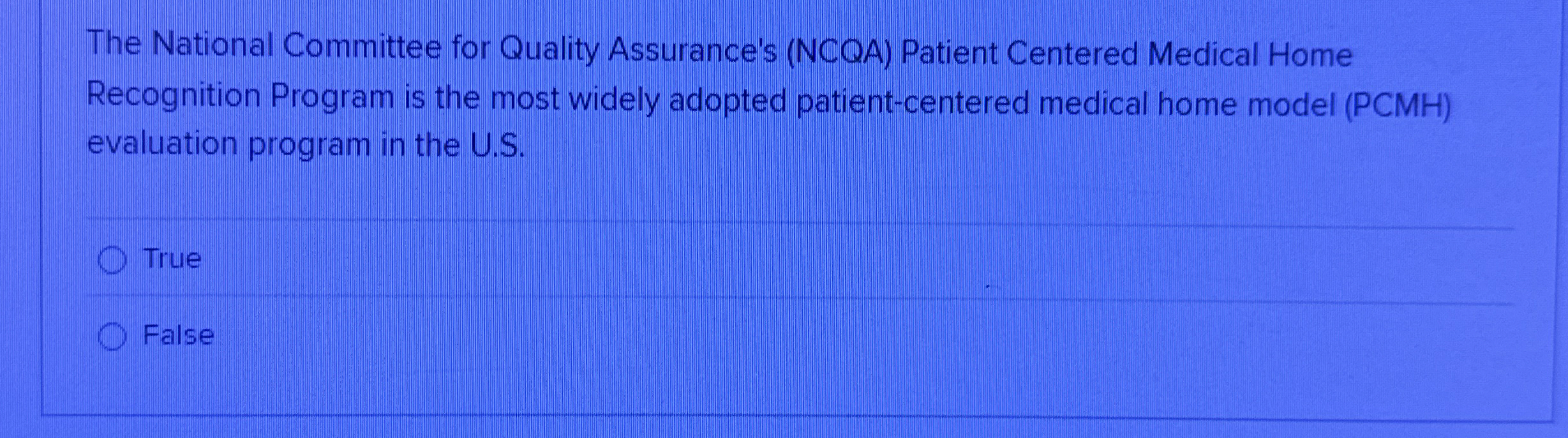 Solved The National Committee for Quality Assurance's (NCQA) | Chegg.com