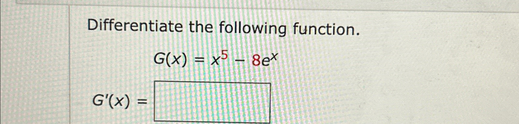 Solved Differentiate the following | Chegg.com