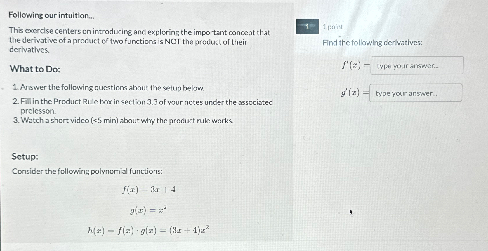 Solved Following our intuition...This exercise centers on | Chegg.com