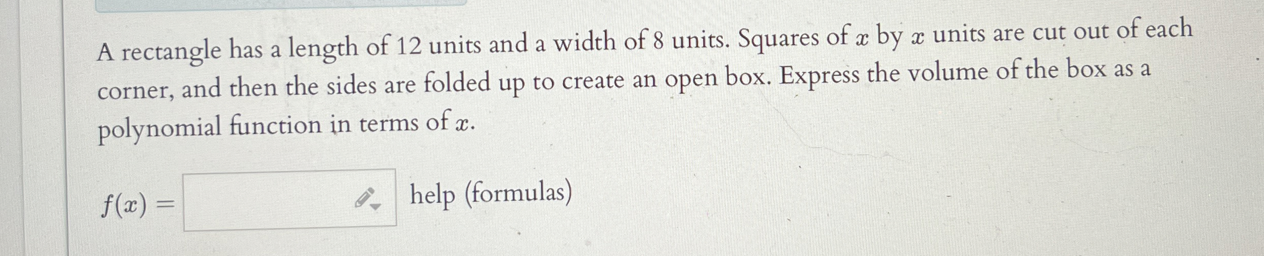 Solved A rectangle has a length of 12 ﻿units and a width of | Chegg.com