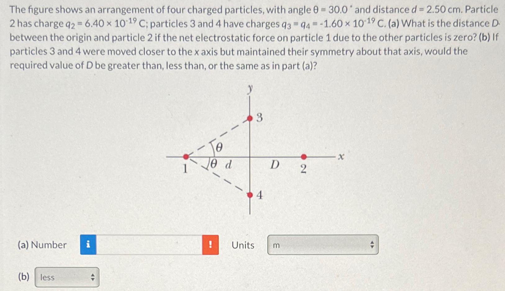Solved The figure shows an arrangement of four charged | Chegg.com