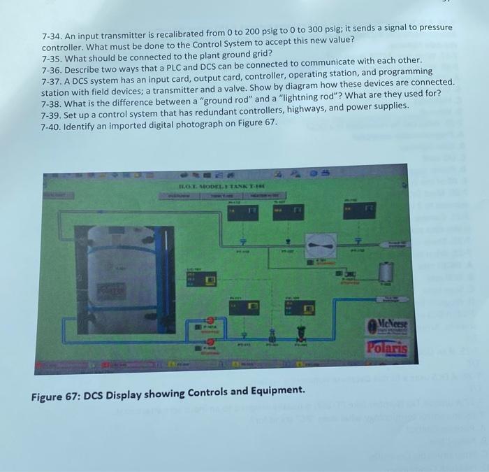 Solved 7.1. DCS can be wired directly to a PLC. True 7.2. | Chegg.com