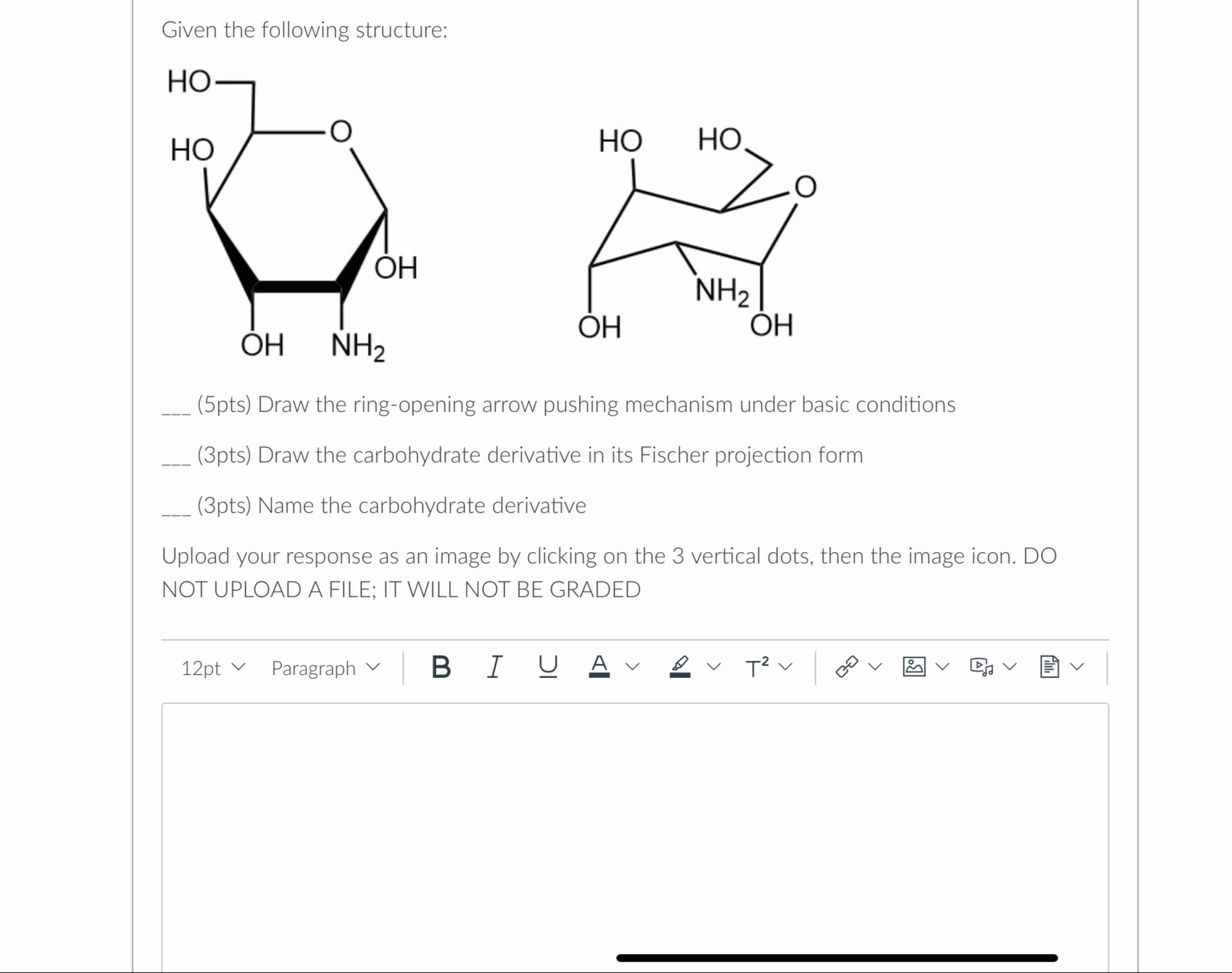 Solved Given the following structure: (5pts) ﻿Draw the | Chegg.com