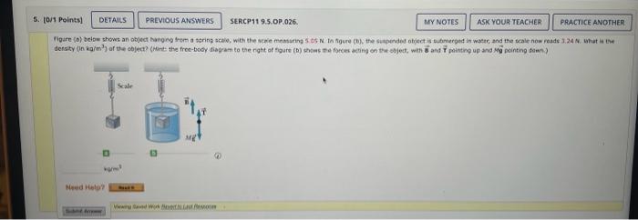 Solved 5 [0 1 Points] Details Previous Answers Sercp11