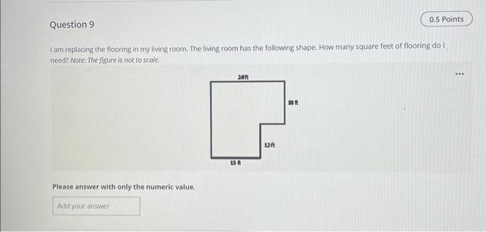 Solved I am replacing the flooring in my living room. The | Chegg.com