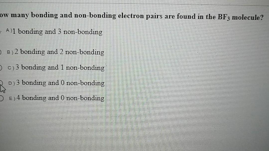 Solved ow many bonding and non-bonding electron pairs are | Chegg.com
