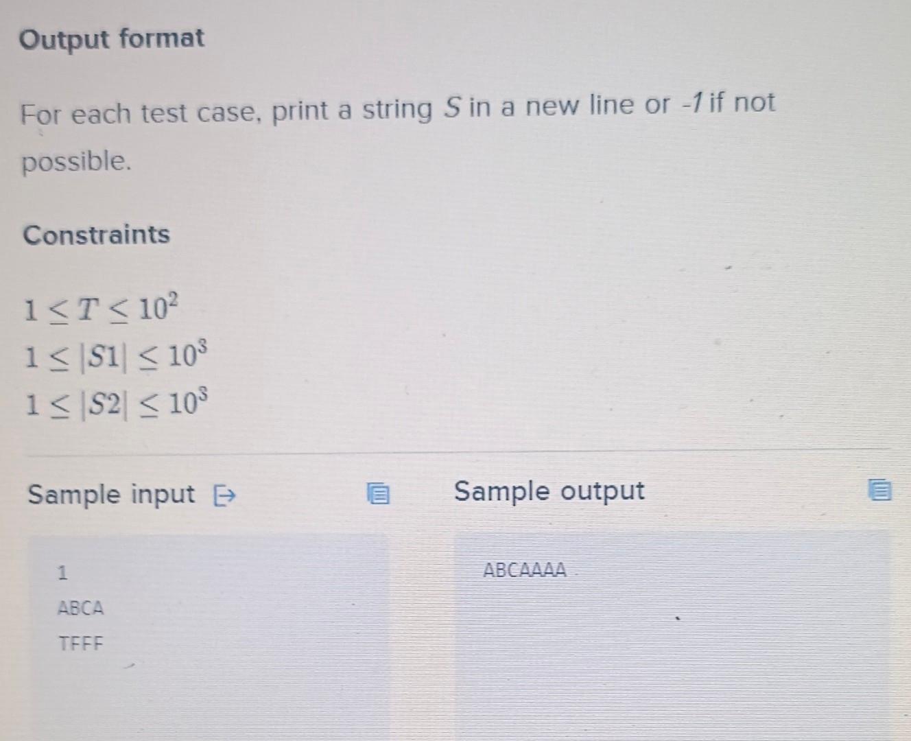 Solved String Generation Given A String S1 Of Length L1
