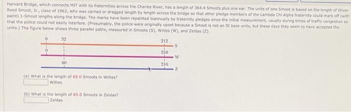Solved Harvard Bridge, which connects MIT with its | Chegg.com