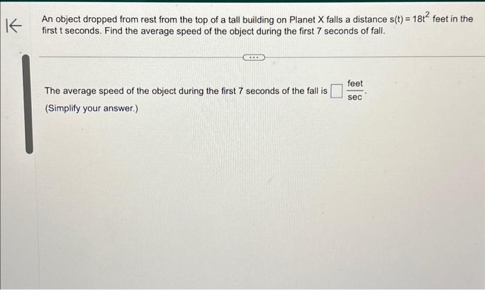 Solved An object dropped from rest from the top of a tall | Chegg.com