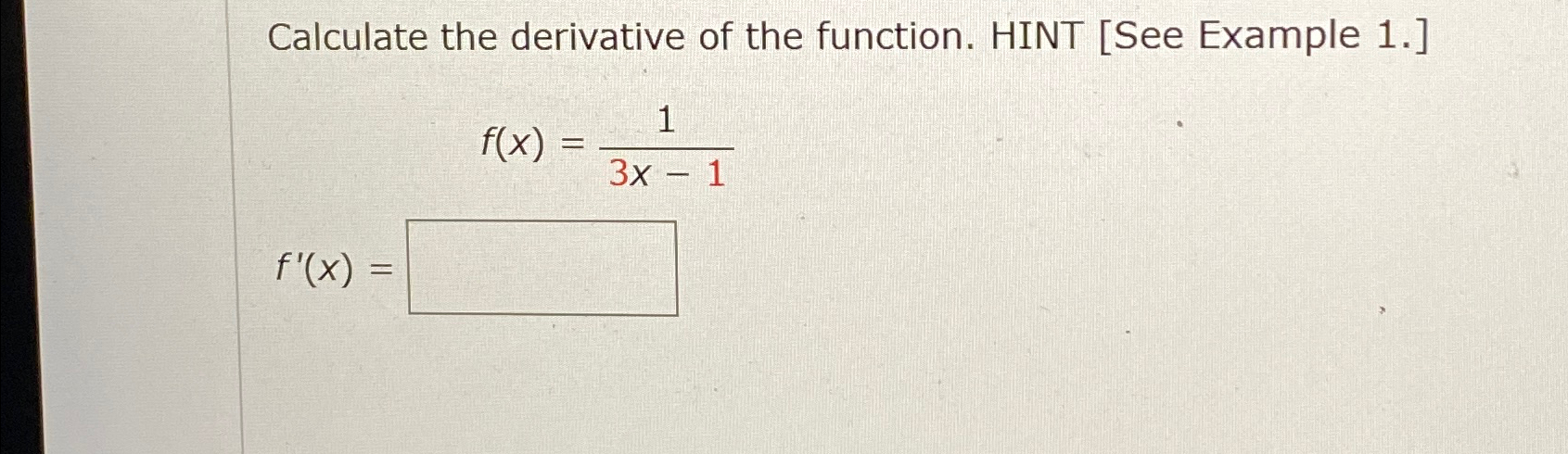 Solved Calculate the derivative of the function. HINT [See | Chegg.com
