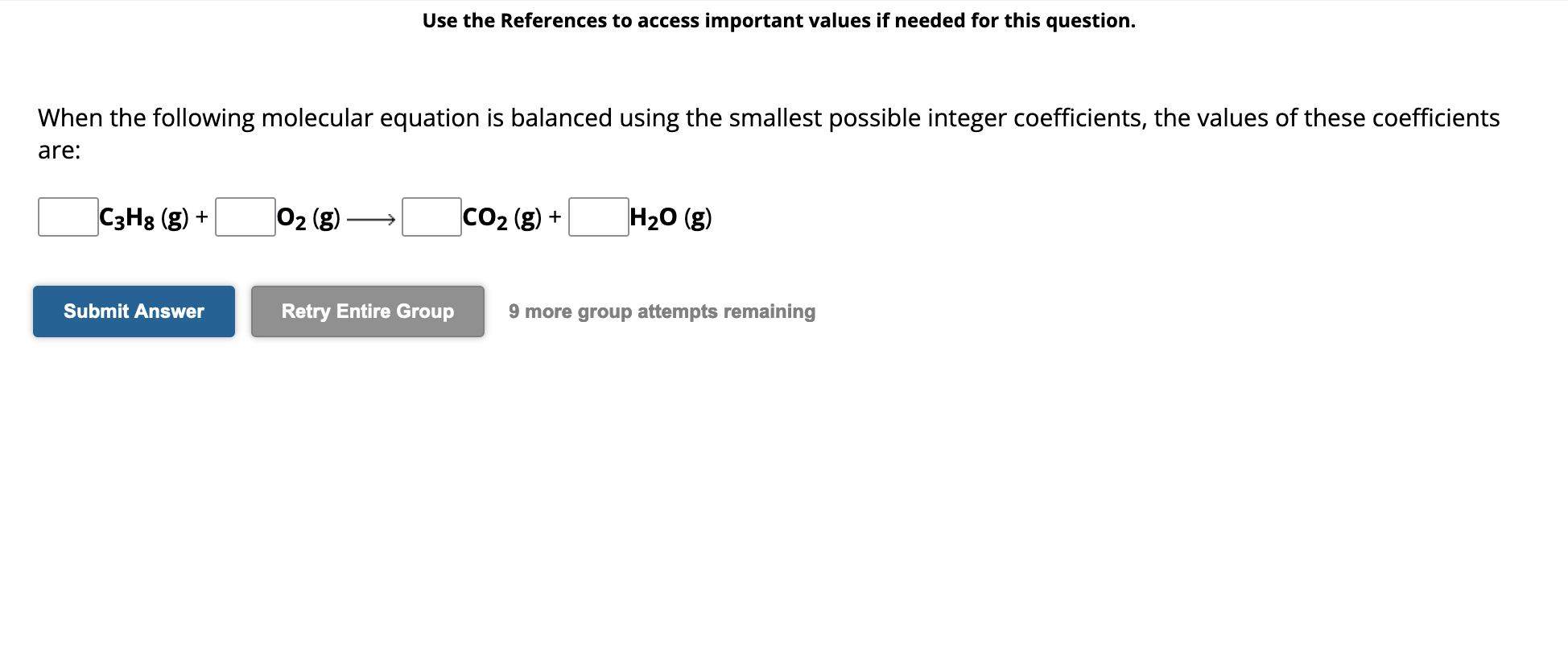 Solved When the following molecular equation is balanced | Chegg.com