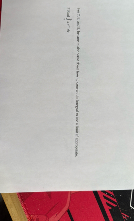 Solved For 7, 8, ﻿and 9, ﻿be sure to also write down how to | Chegg.com